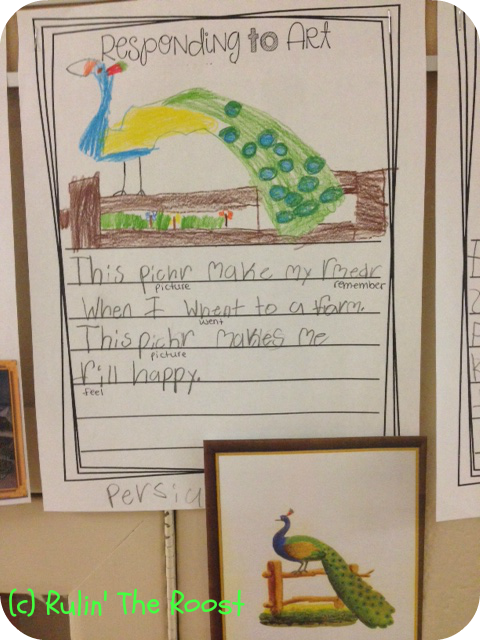 Rulin' The Roost: Responding to Art-Writing station freebie!